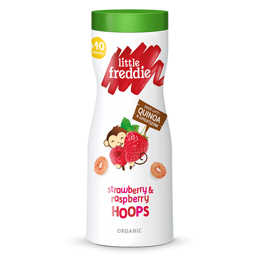 Little Freddie Strawberry & Raspberry Hoops | Baby Food 10 Months – BaoBaby